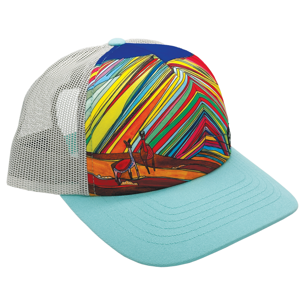 Rainbow Mountain, Peru Trucker Hat | KATHERINE HOMES – Katherine Homes