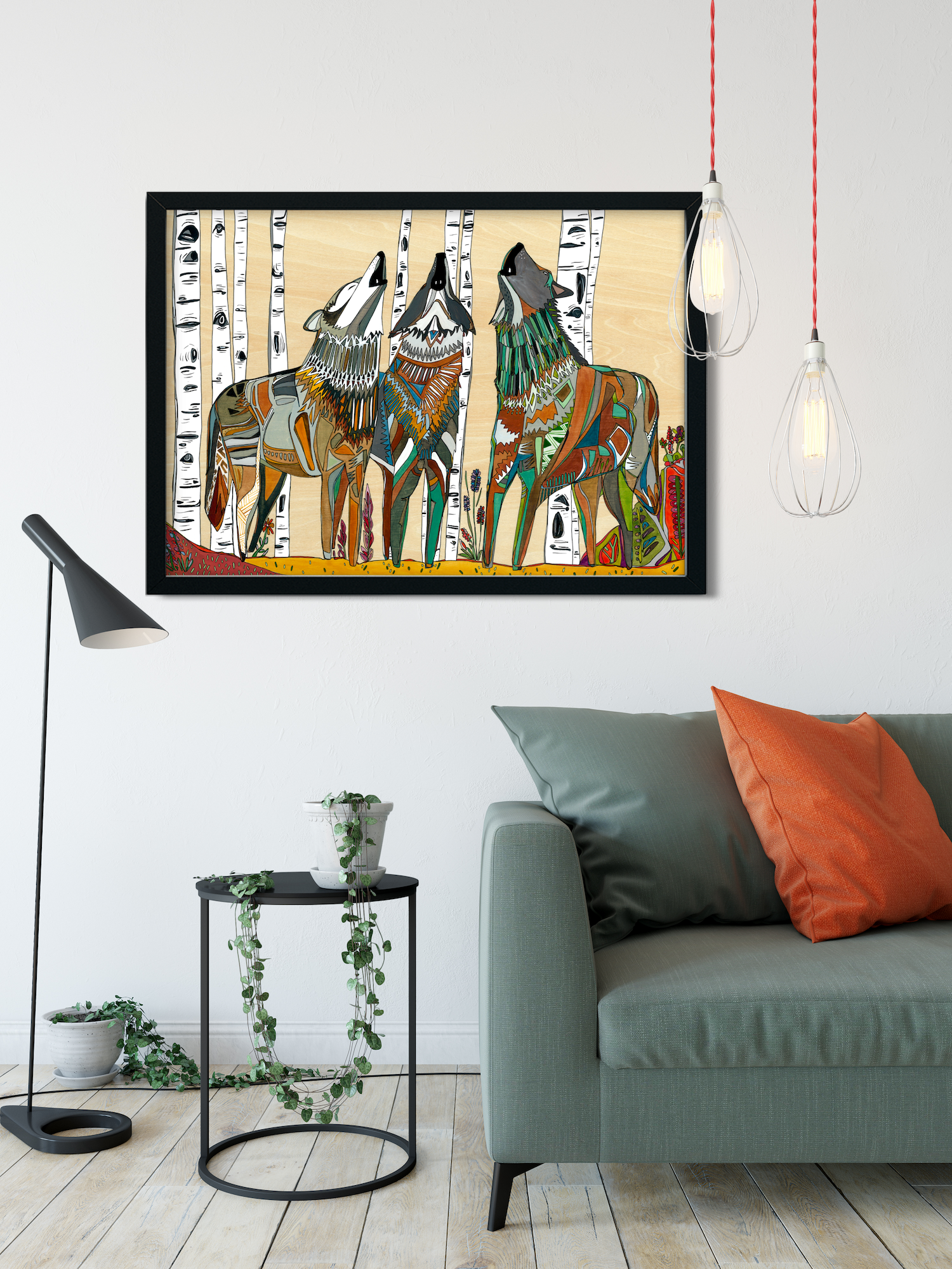 Grey Wolves | Print | KATHERINE HOMES – Katherine Homes
